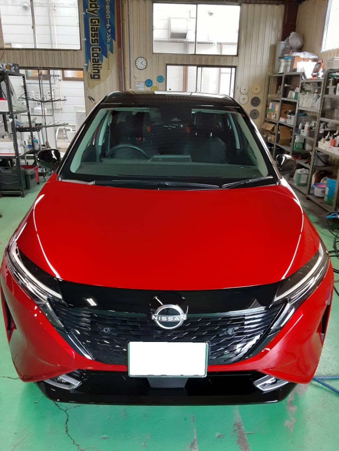 ボディ磨き（日産 オーラ）